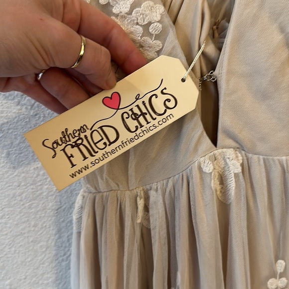 southern fried chics | Dresses | Southern Fried Chics Beige Wedding ...